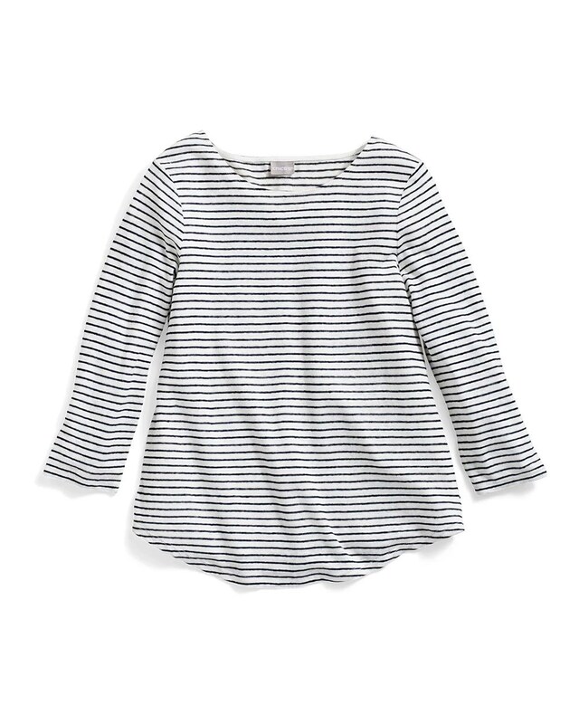 Button-Back Striped Top | Chico's